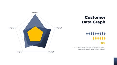 Customer Data Graph Slide Design PowerPoint Slide Deck Cover
