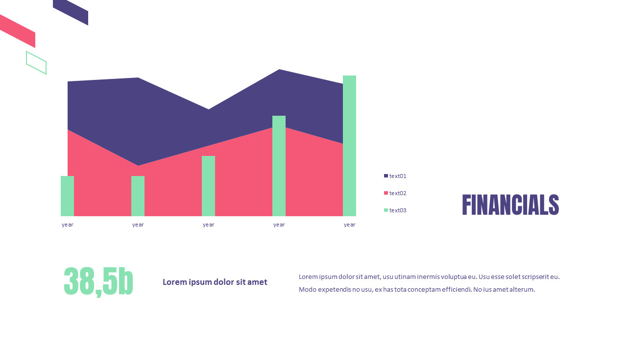 Financials Chart PPT Deck Design