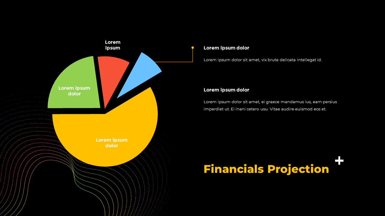Financials Projection PowerPoint Slide Deck Cover