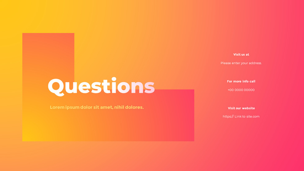 Questions PPT Deck Design