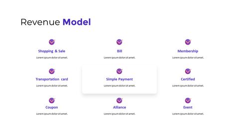 Revenue Model Single Slide Design Template