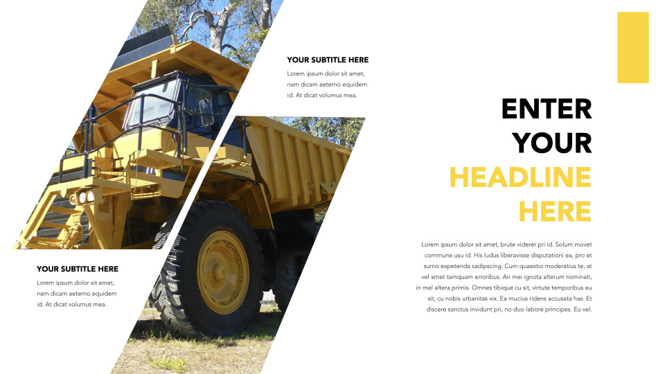 Heavy Equipment beautiful keynote templates
