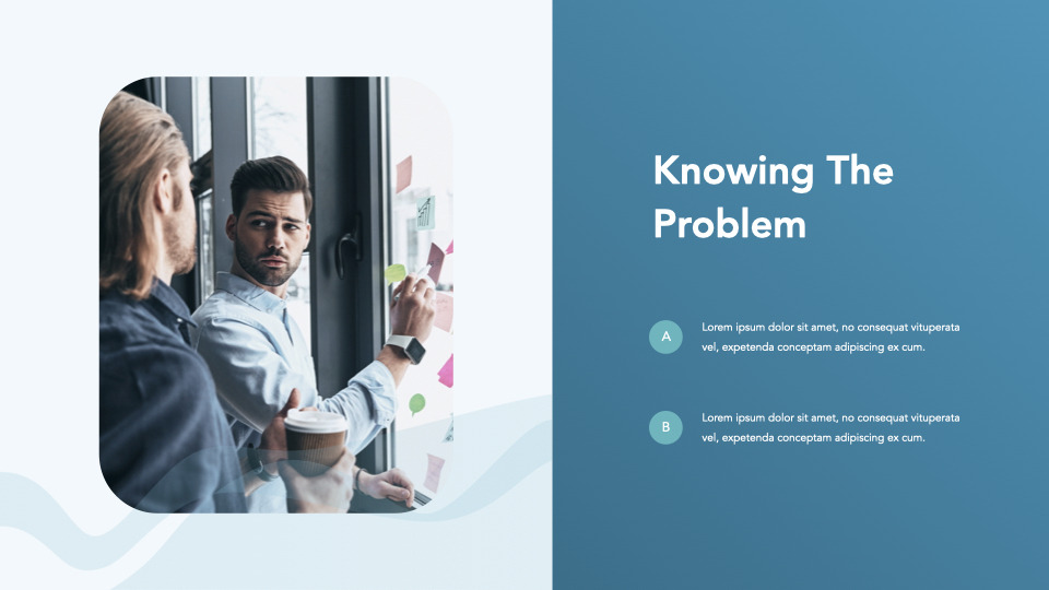 Simple Wave Background Pitch Deck keynote presentation templates free