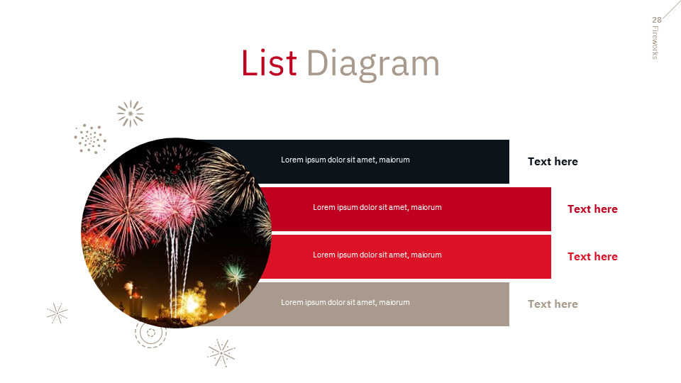 Fireworks Festival Easy Google Slides Template
