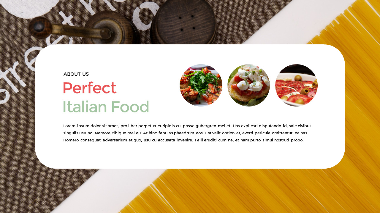 Italian Food Business Presentation Templates