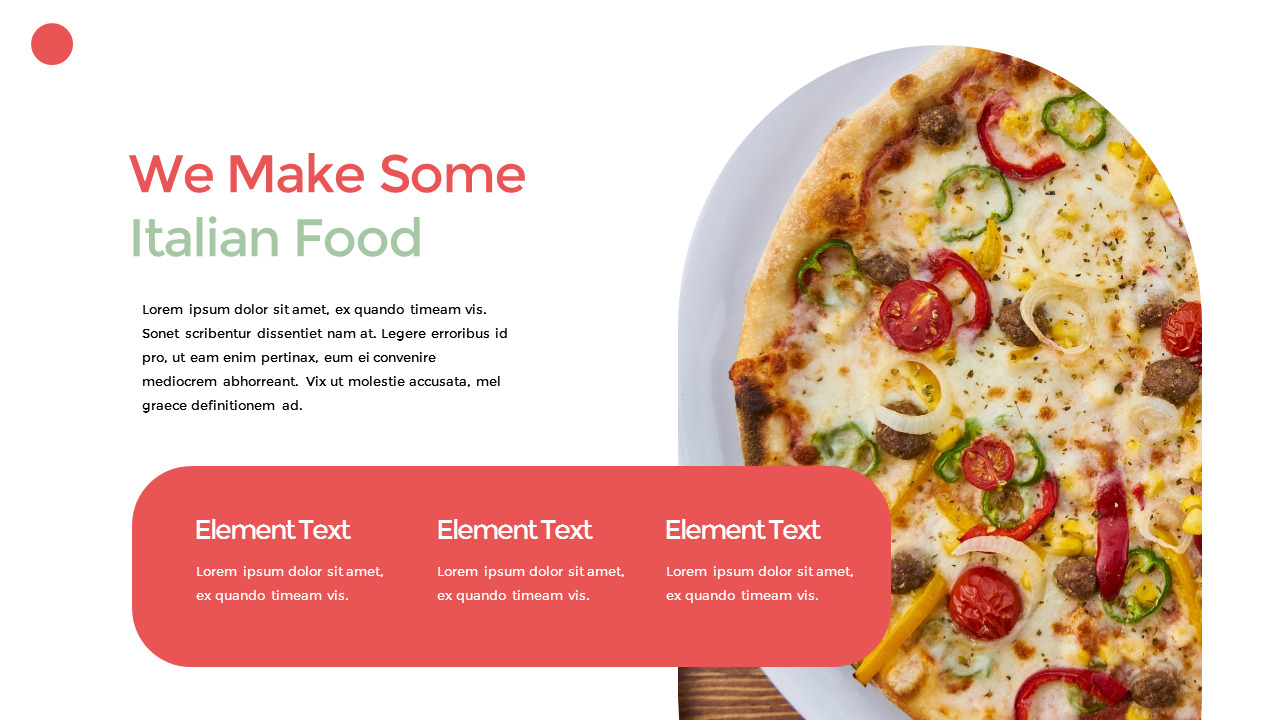 Italian Food Business Presentation Templates