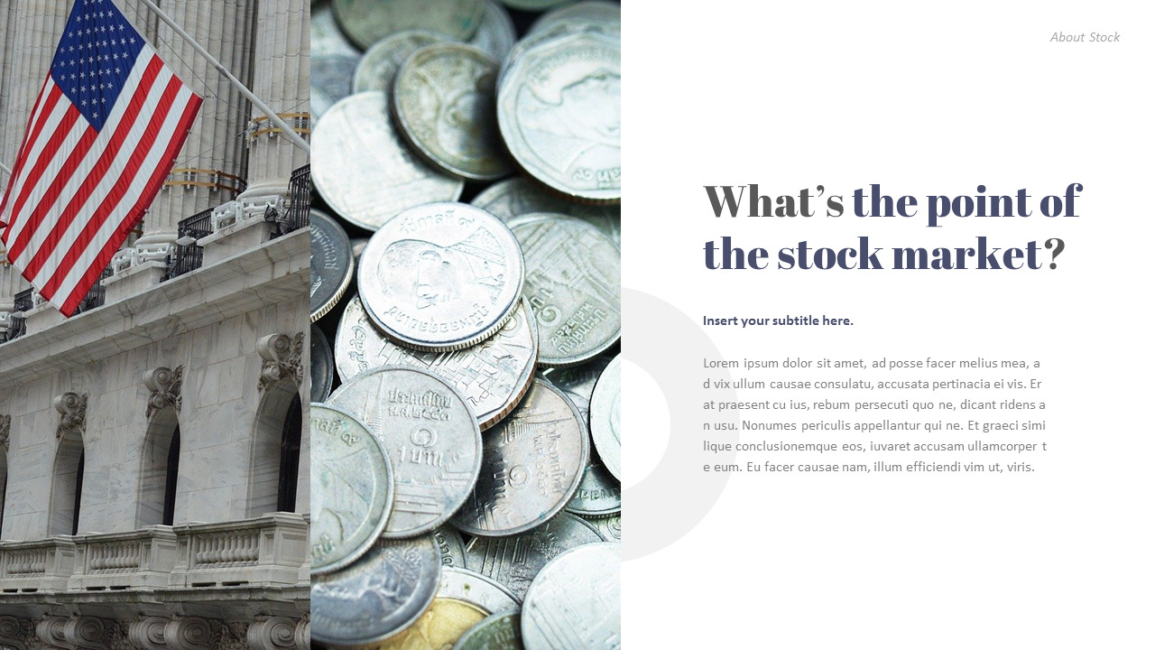 Stock Market Simple PowerPoint Design