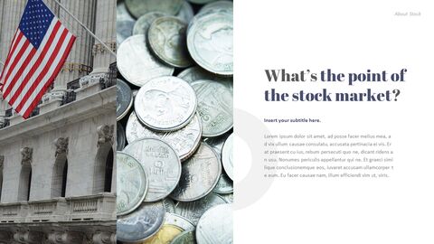 Stock Market Simple PowerPoint Design