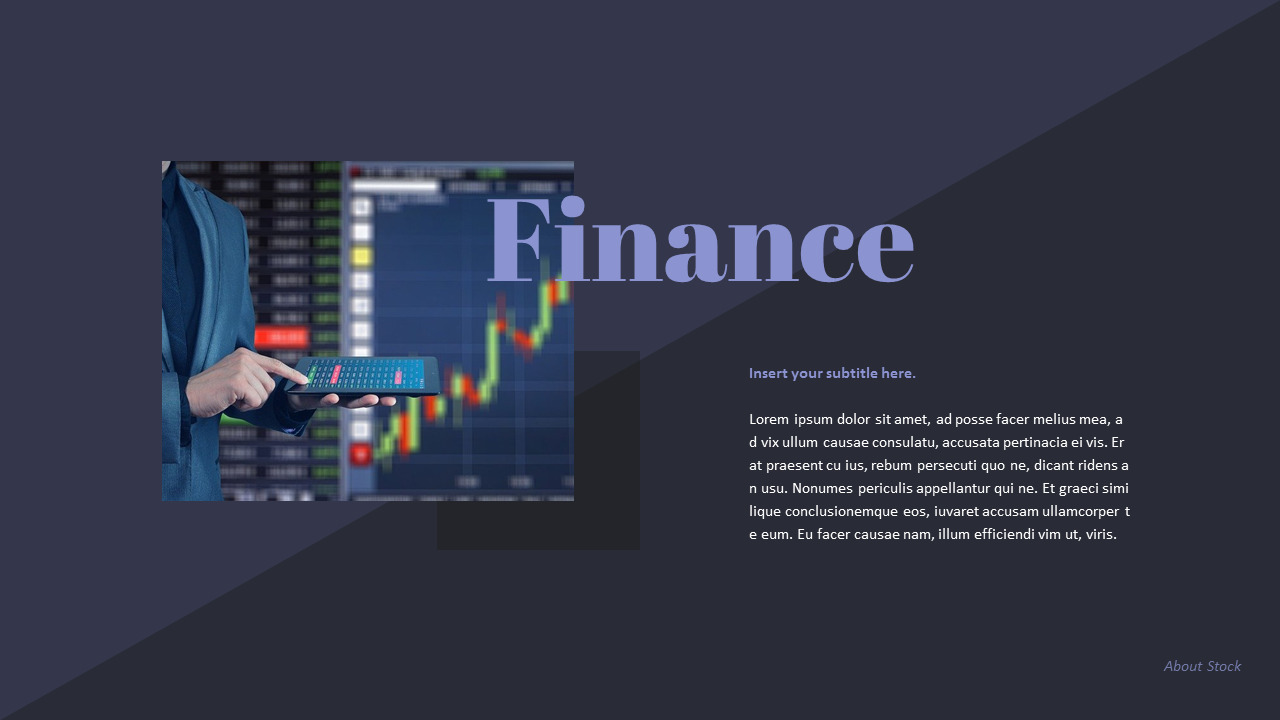 Stock Market Simple PowerPoint Design