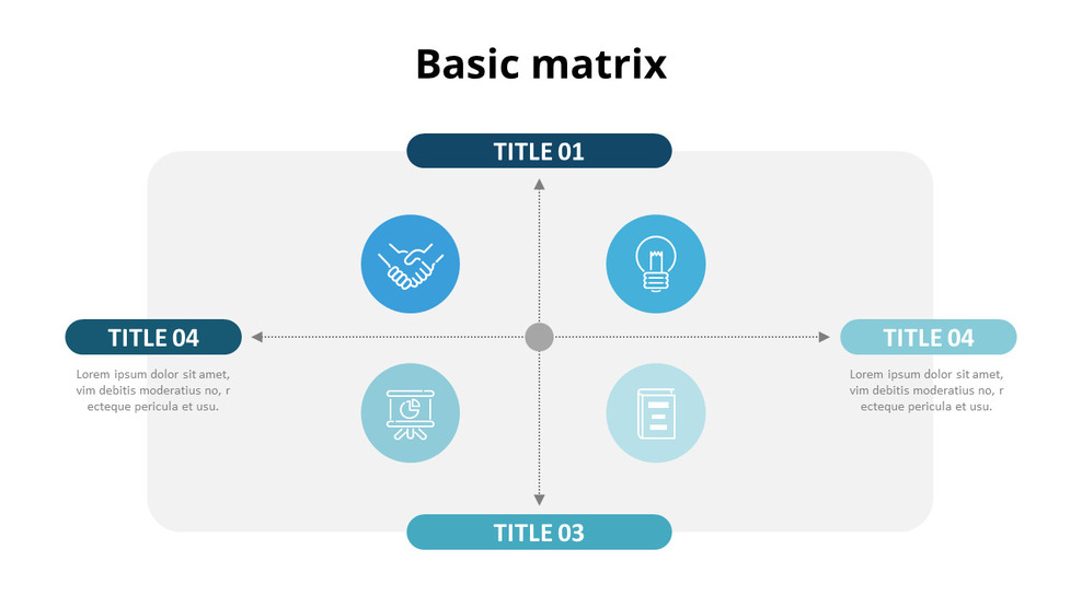 Basic Matrix Infographic Diagram