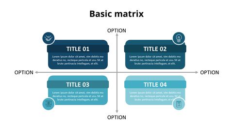 Basic Matrix Infographic Diagram