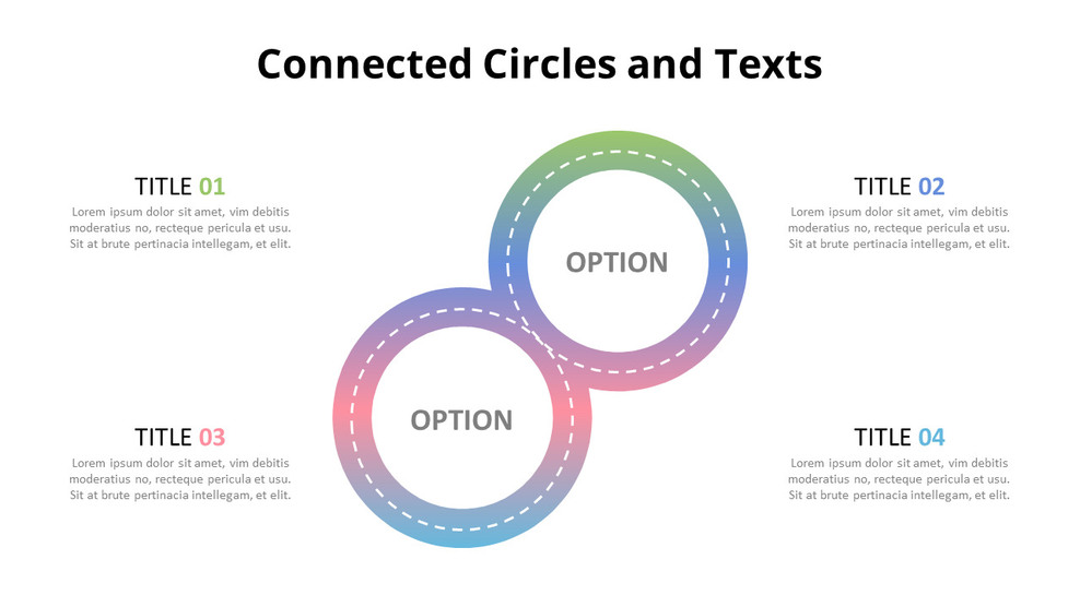 Connected Circles List Diagram
