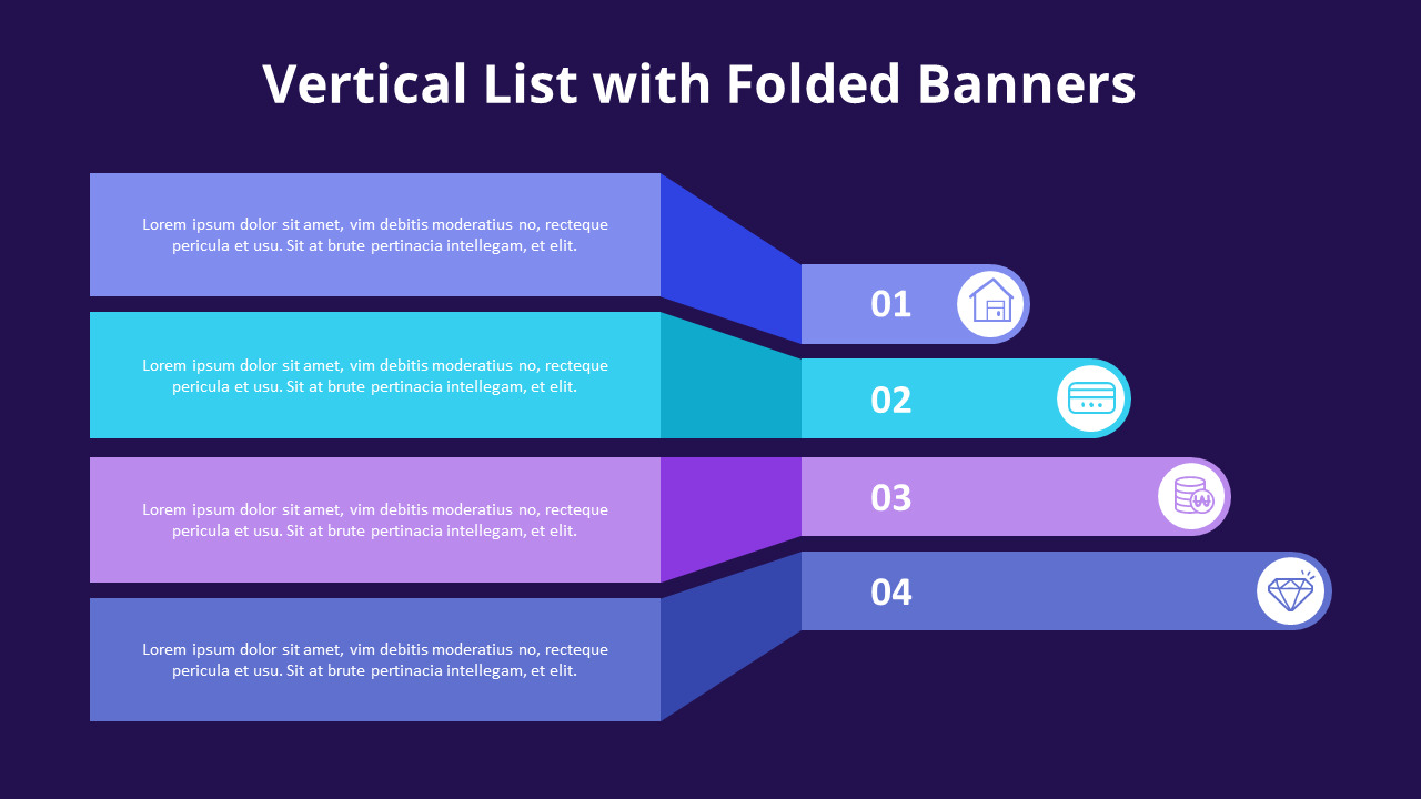 Folded Paper Banners Process Diagram