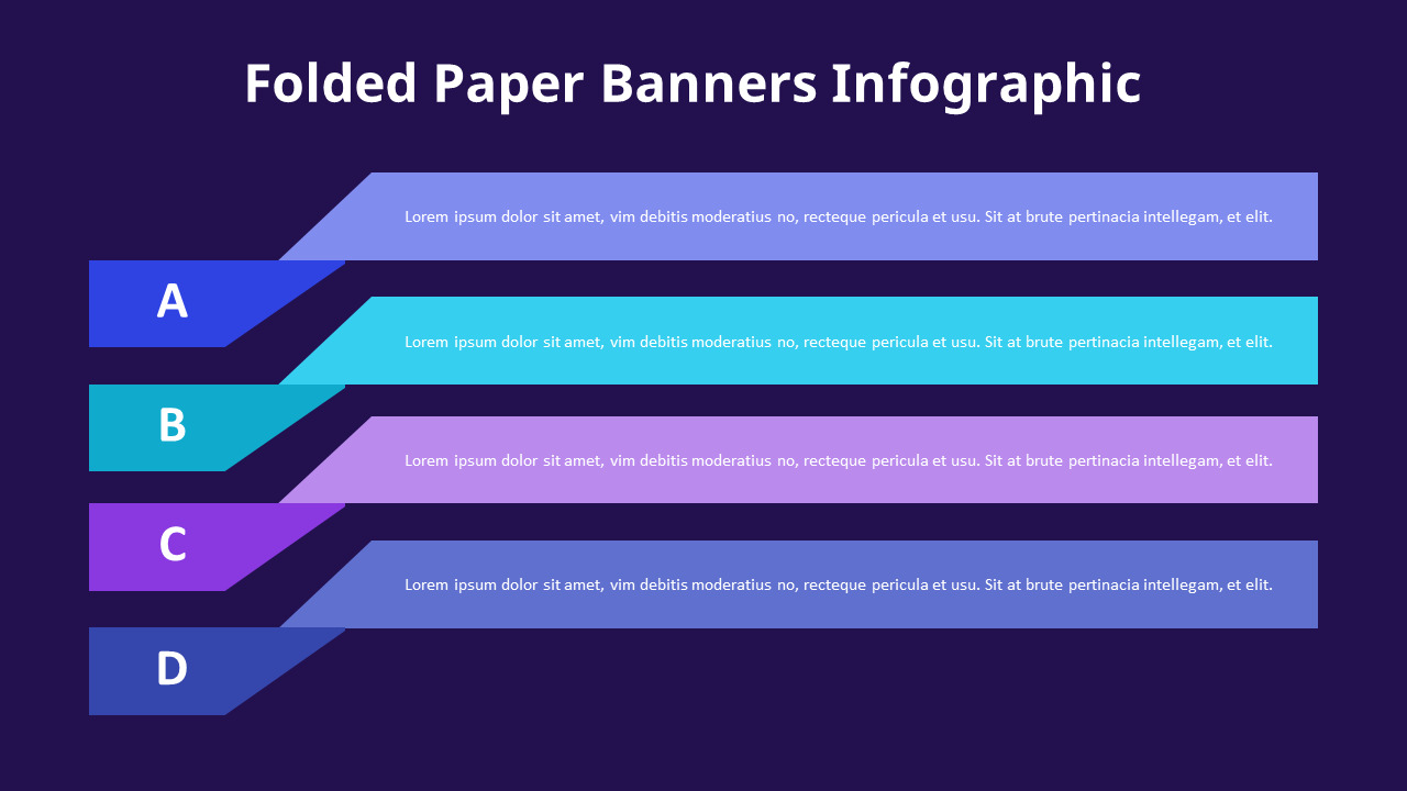Folded Paper Banners Process Diagram