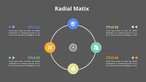 Four Stages Circular Infographic Diagram
