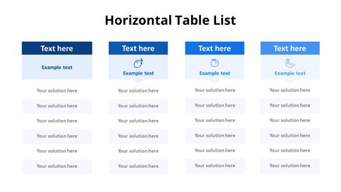 Four Table Block List Diagram