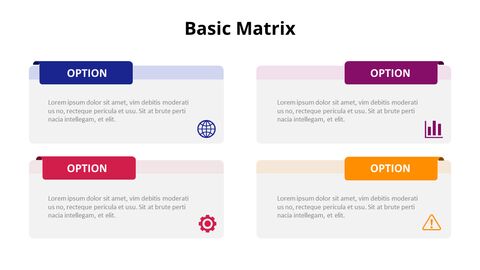 Grid Table Matrix Diagram