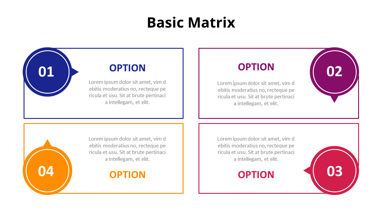 Grid Table Matrix Diagram