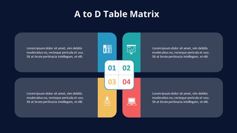 Diagrama de matriz de tabla de cuadrícula