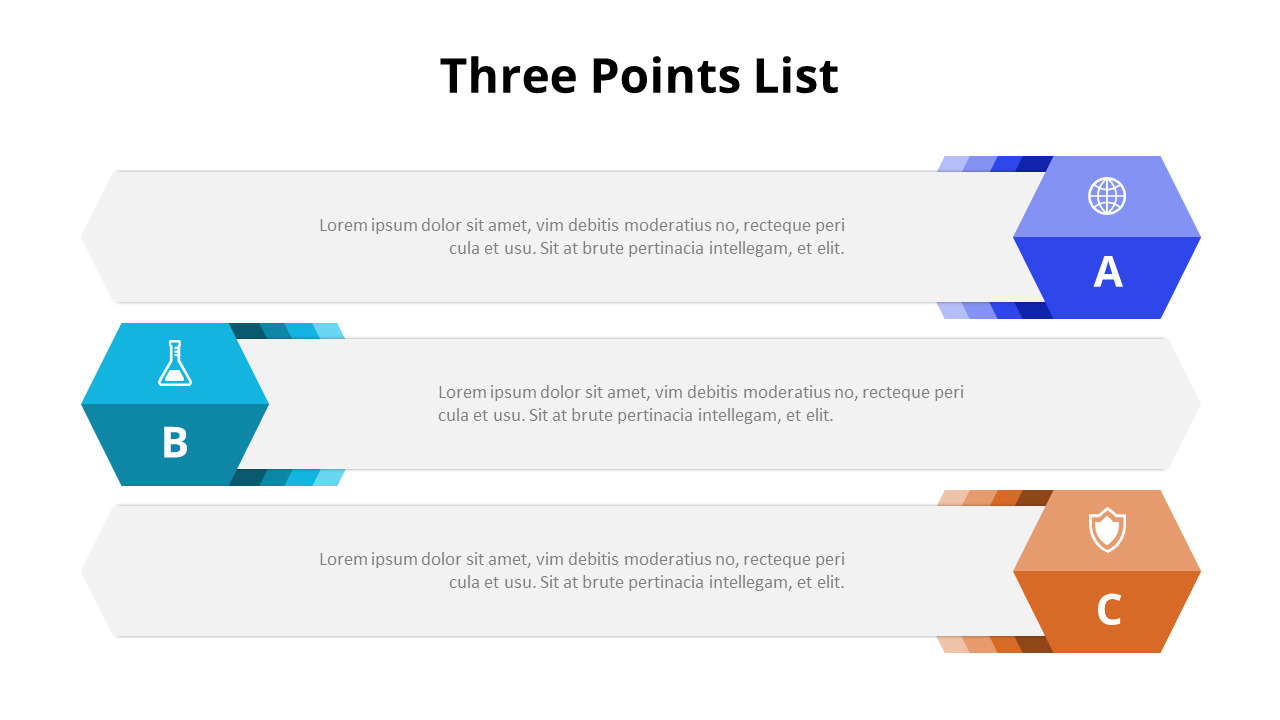 Three Points List Diagram