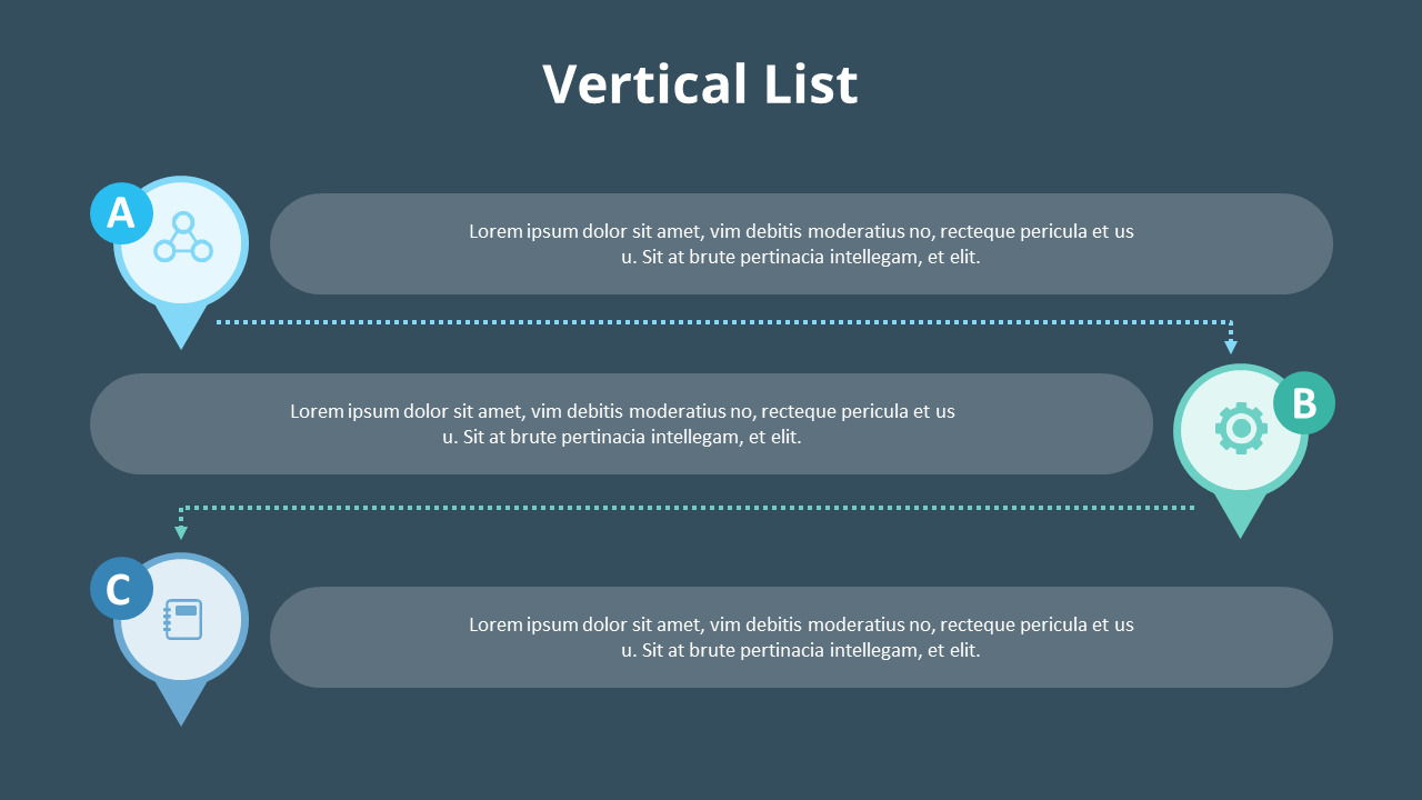Three Points List Diagram
