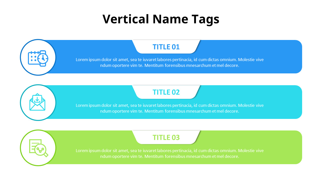Three Text Box List Diagram