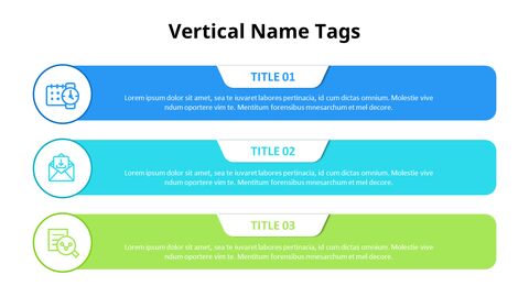 Three Text Box List Diagram