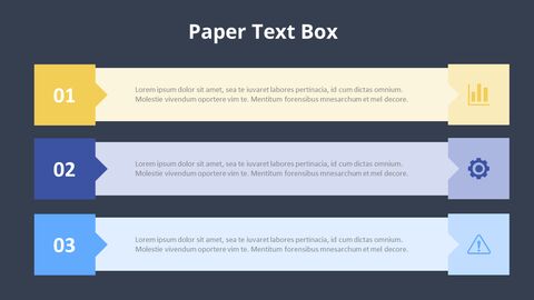 Three Text Box List Diagram