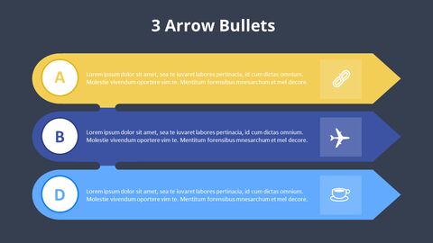 Three Text Box List Diagram