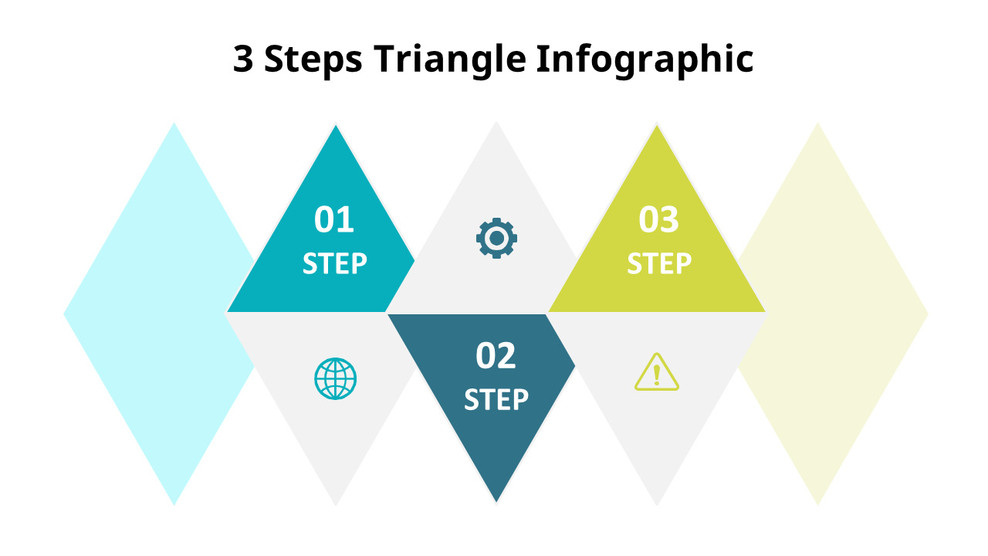 Triangle Steps Infographic Diagram