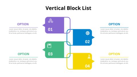 Vertical Block List Diagram