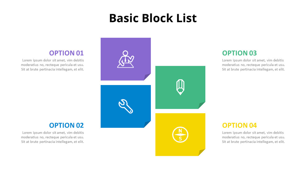 Vertical Block List Diagram