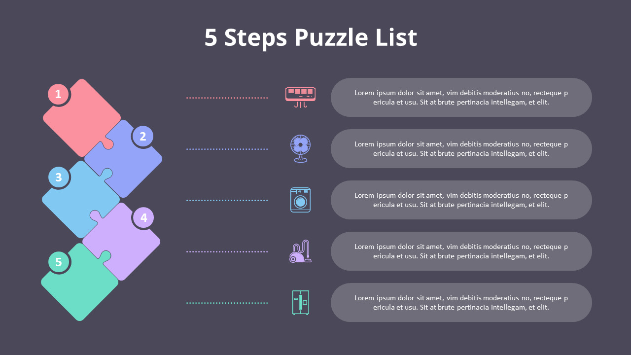 Vertical Block List Diagram
