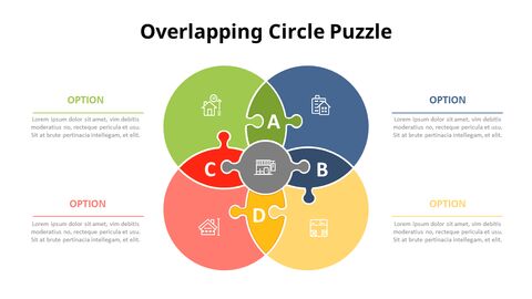 Puzzle Matrix Infographic Diagram