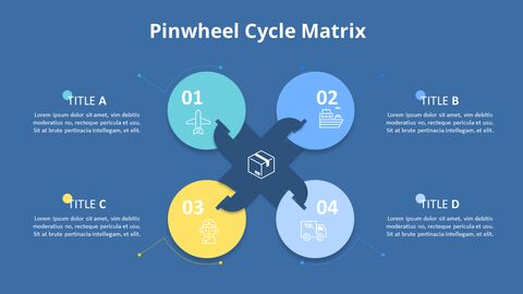 The 4 Options Cross Matrix Infographic Diagram