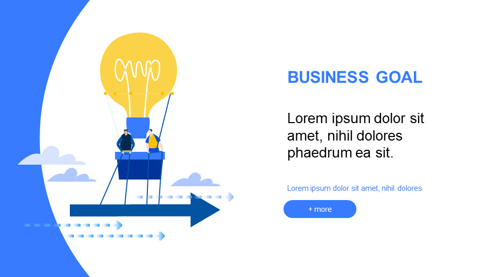 Blue Pitch Deck Template Design slide deck