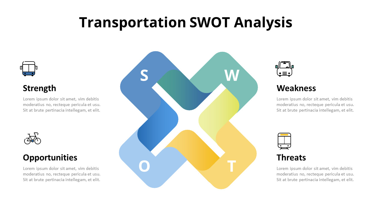 Cross SWOT Analysis Animation Diagram