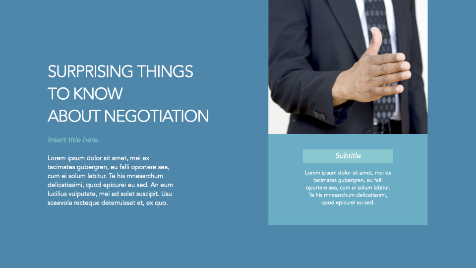 Negotiation professional presentation|Business|Keynote