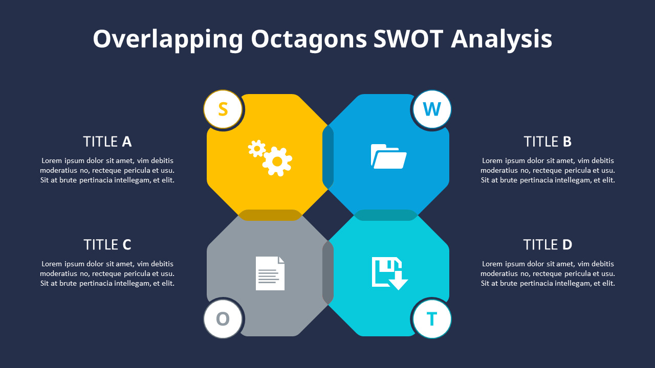 SWOT Analysis Diagram Animated Slides