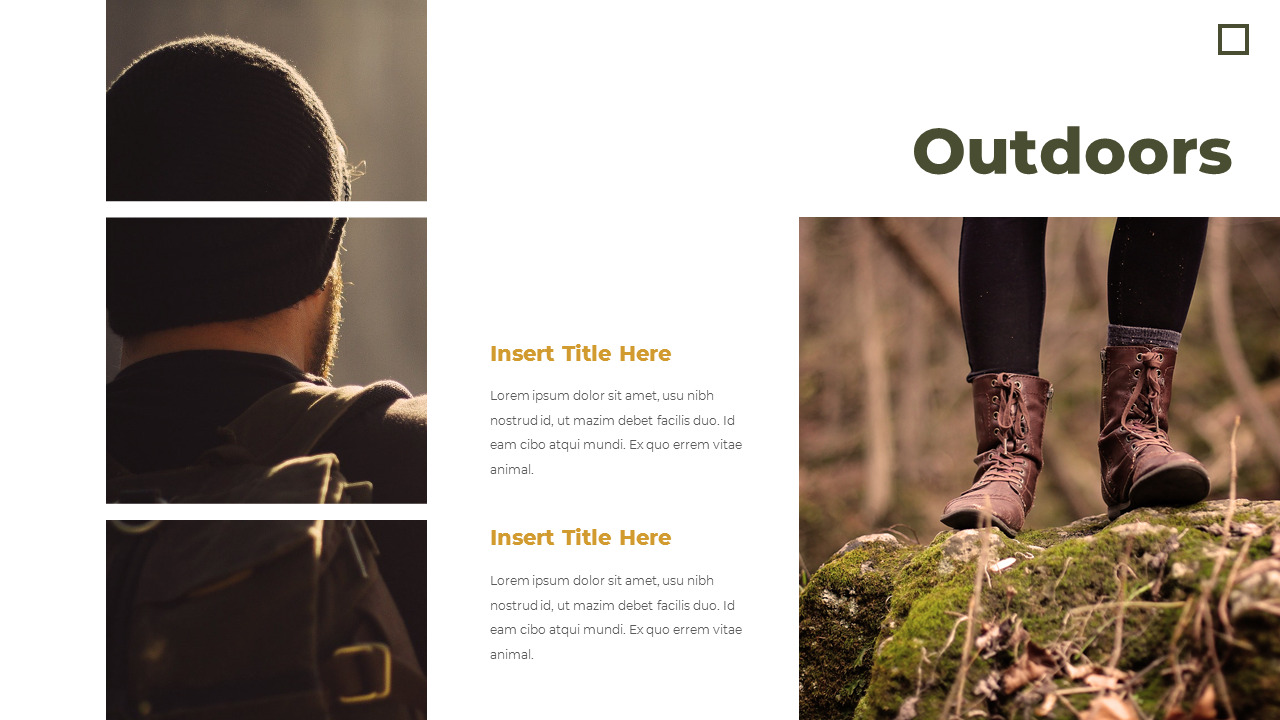 Autumn Hiking elegant ppt templates|Lifestyle