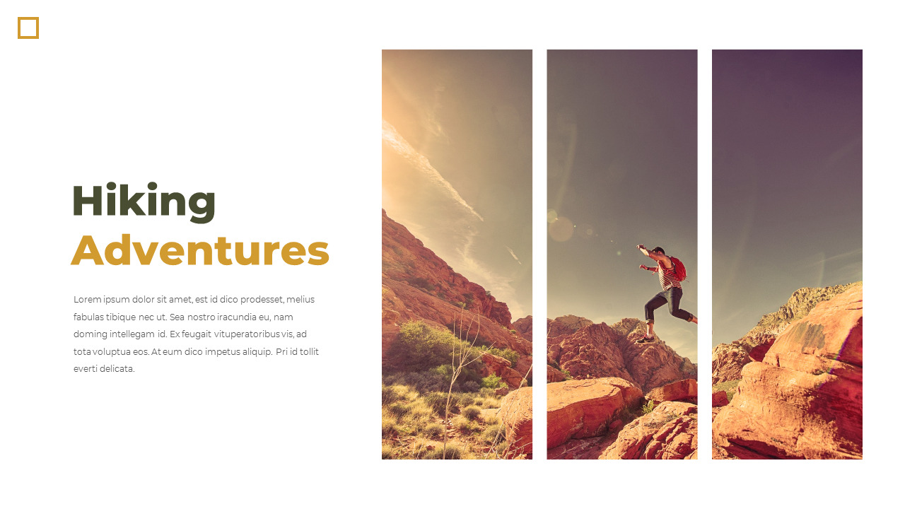 Autumn Hiking elegant ppt templates|Lifestyle