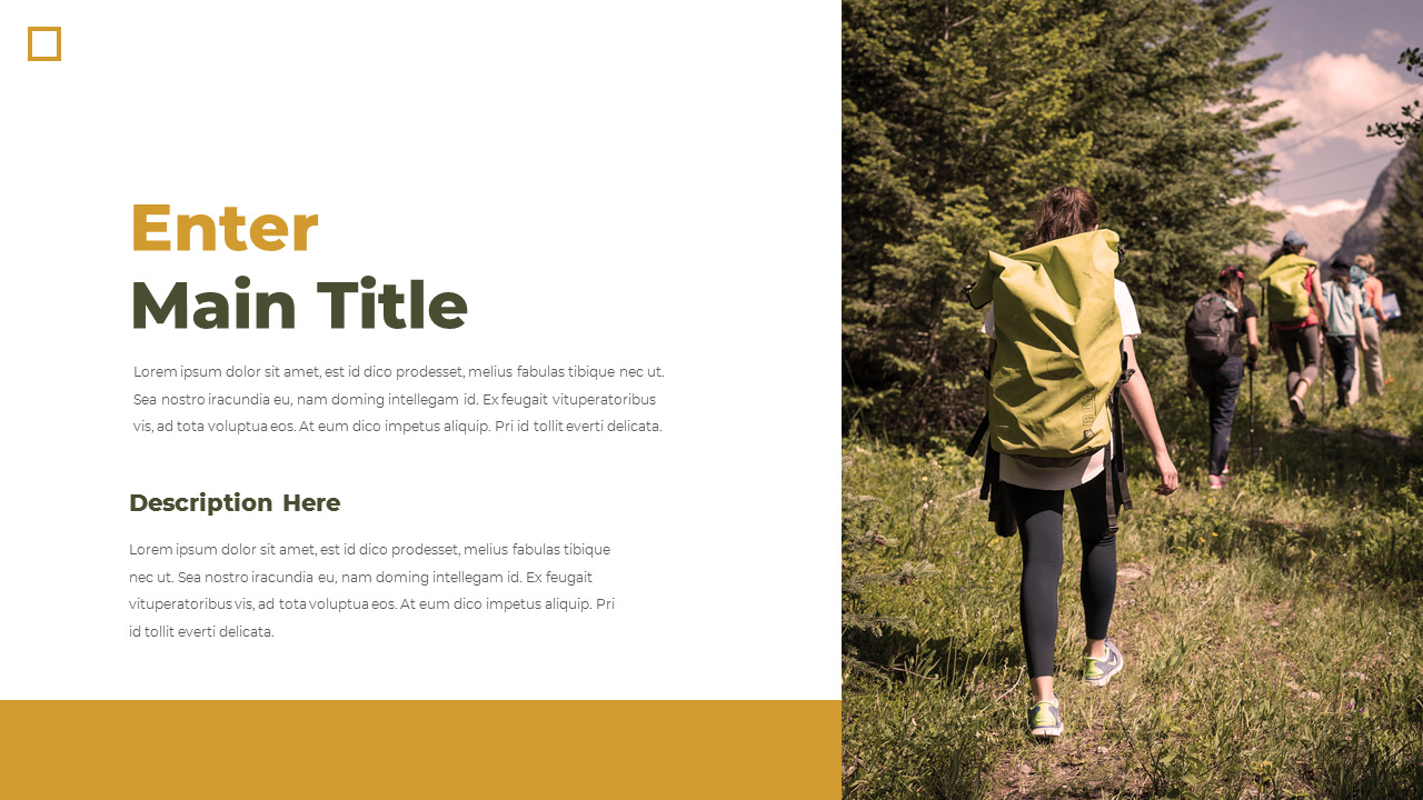 Autumn Hiking elegant ppt templates|Lifestyle