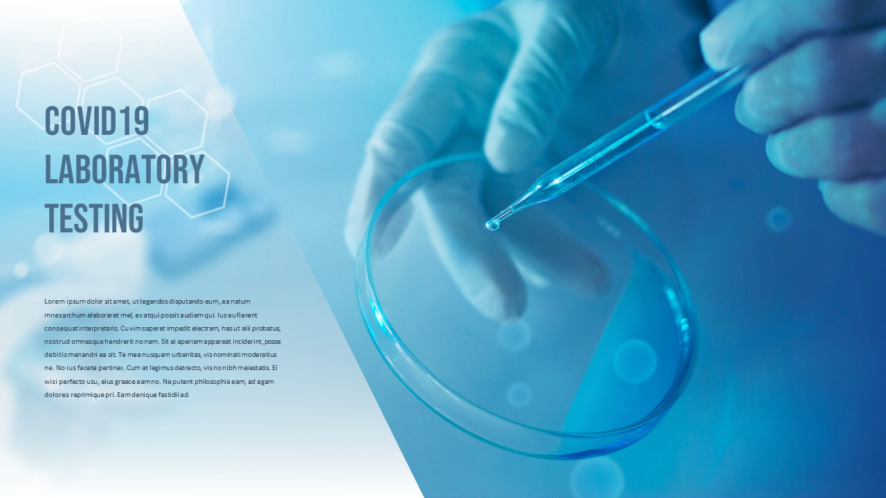 Pruebas de laboratorio COVID19 Plantillas para PowerPoint