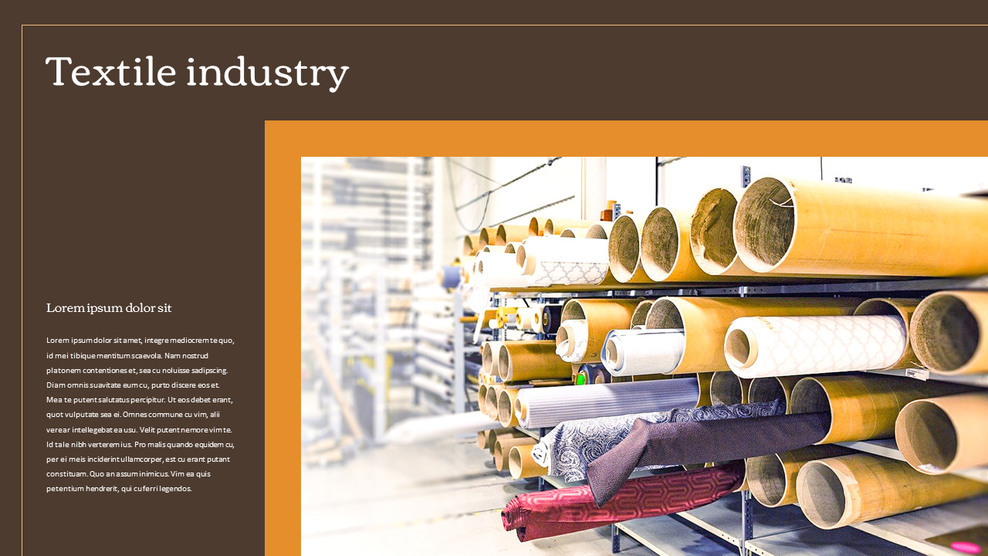 Textile Industry PowerPoint Presentation Design|Business|Templates