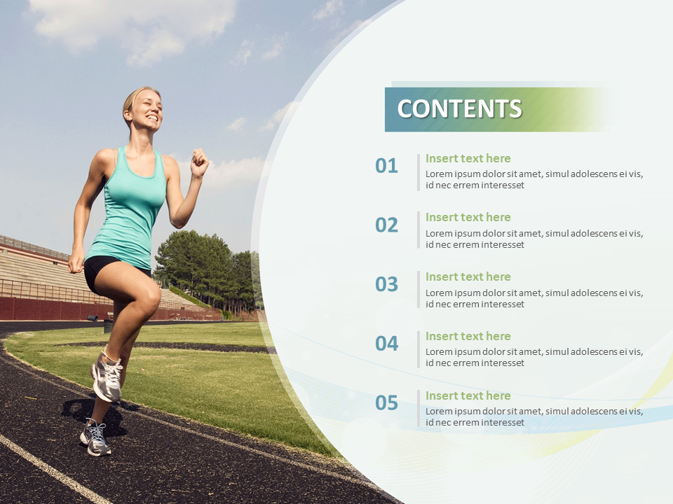 Free Google Slides Template - Running