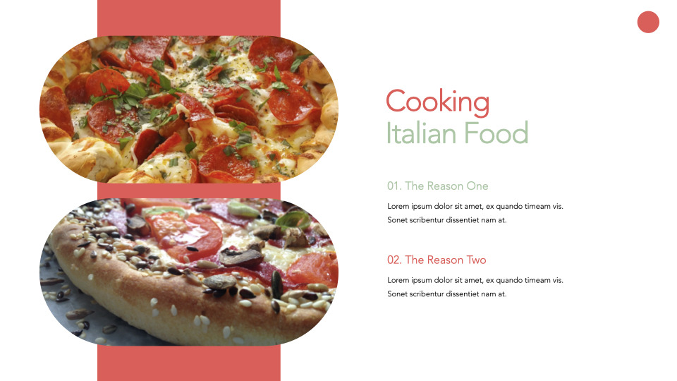 Italian Food Keynote to PPT|Business