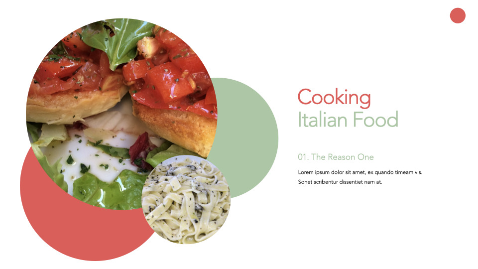 Italian Food Keynote to PPT|Business
