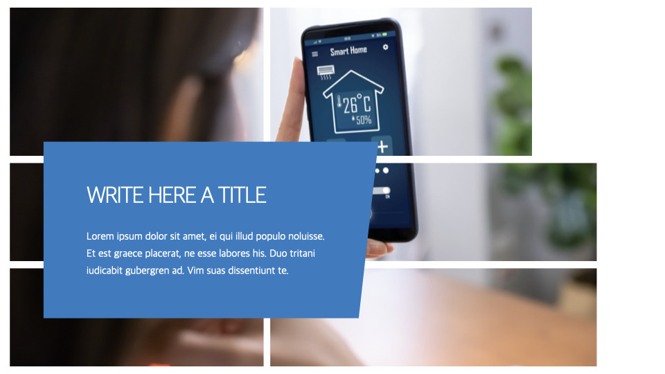 Smart Home company profile template design|IT/Commerce|Keynote