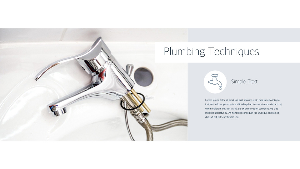 Plumbing Service Industry slideshare ppt|Business|Keynote