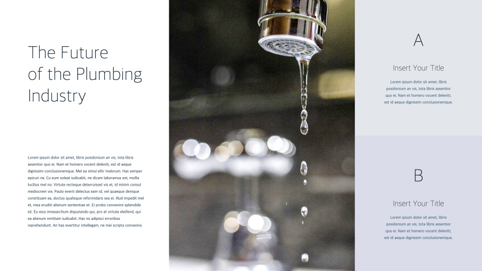 Plumbing Service Industry slideshare ppt|Business|Keynote
